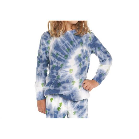 Chaser | Shirts & Tops | New Chaser Girls Aliens Tie Dye Top In Blue ...